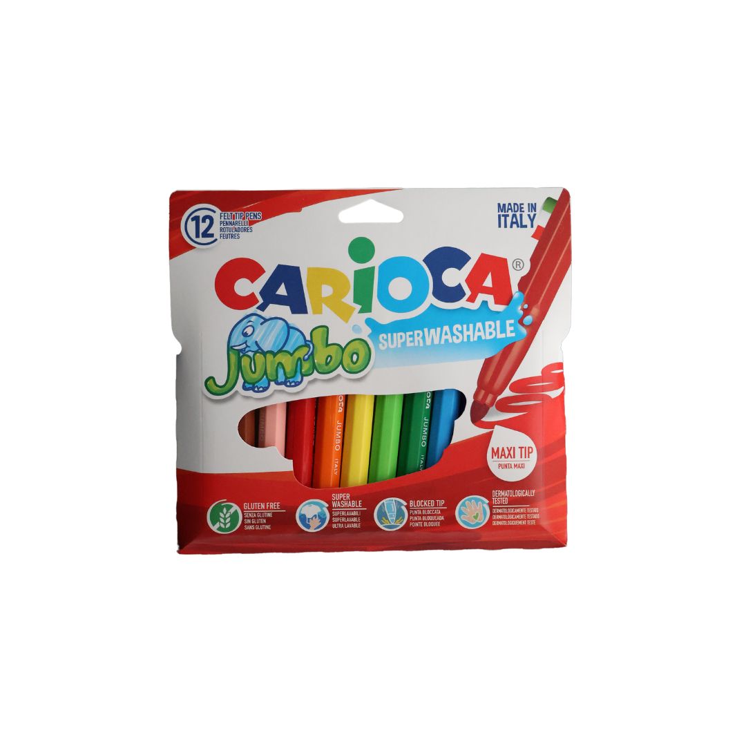 Carioca Koki Pens Jumbo Asstd Set of 12 - Stationery Express
