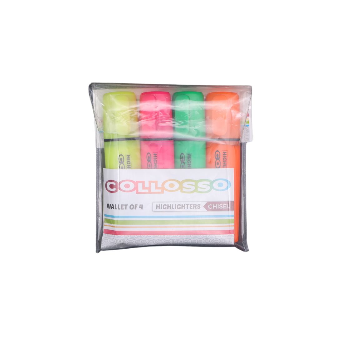Highlighter Assorted Pack of 4 - Stationery Express