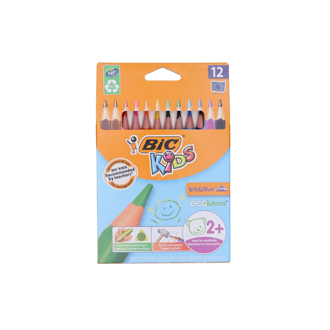 Pencil Crayons Jumbo Beginner (12 Pack) - Stationery Express