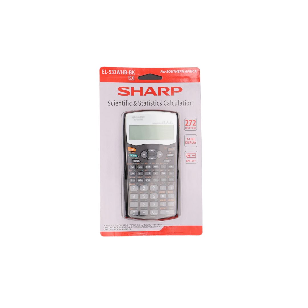 Calculator Sharp Scientific EL531-WHB - Stationery Express