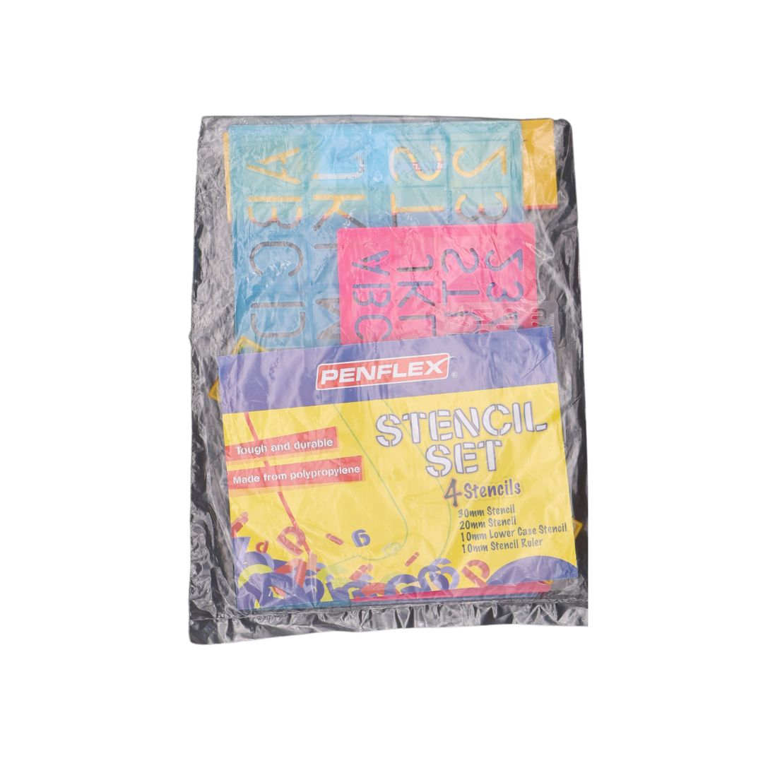 Lettering Stencil Set of 4 - Stationery Express