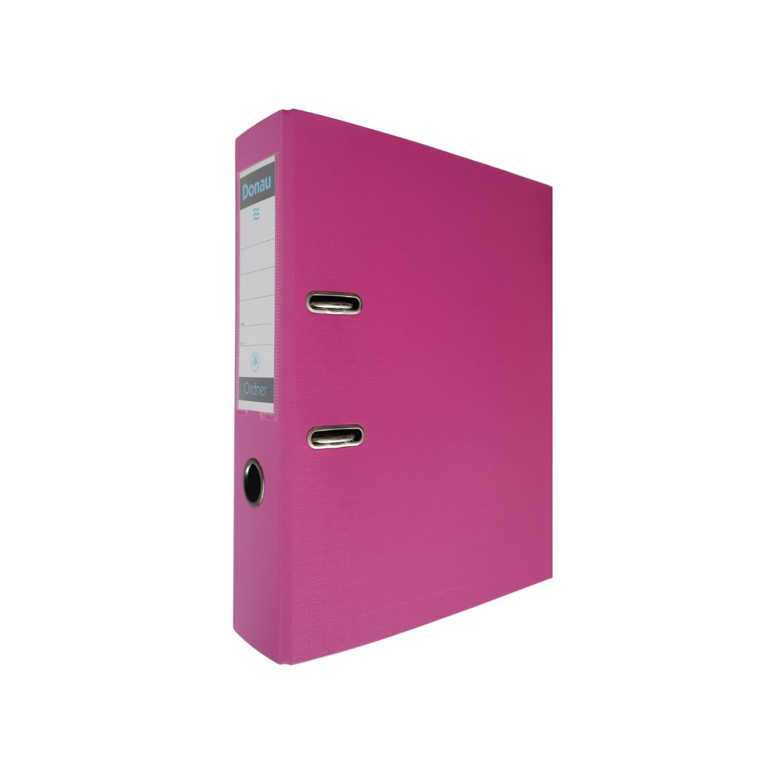 Lever Arch File A4 70mm Polypropylene Pink - Stationery Express