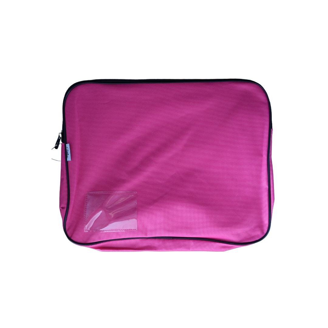 Book Bag Canvas Pink Gusset - Stationery Express